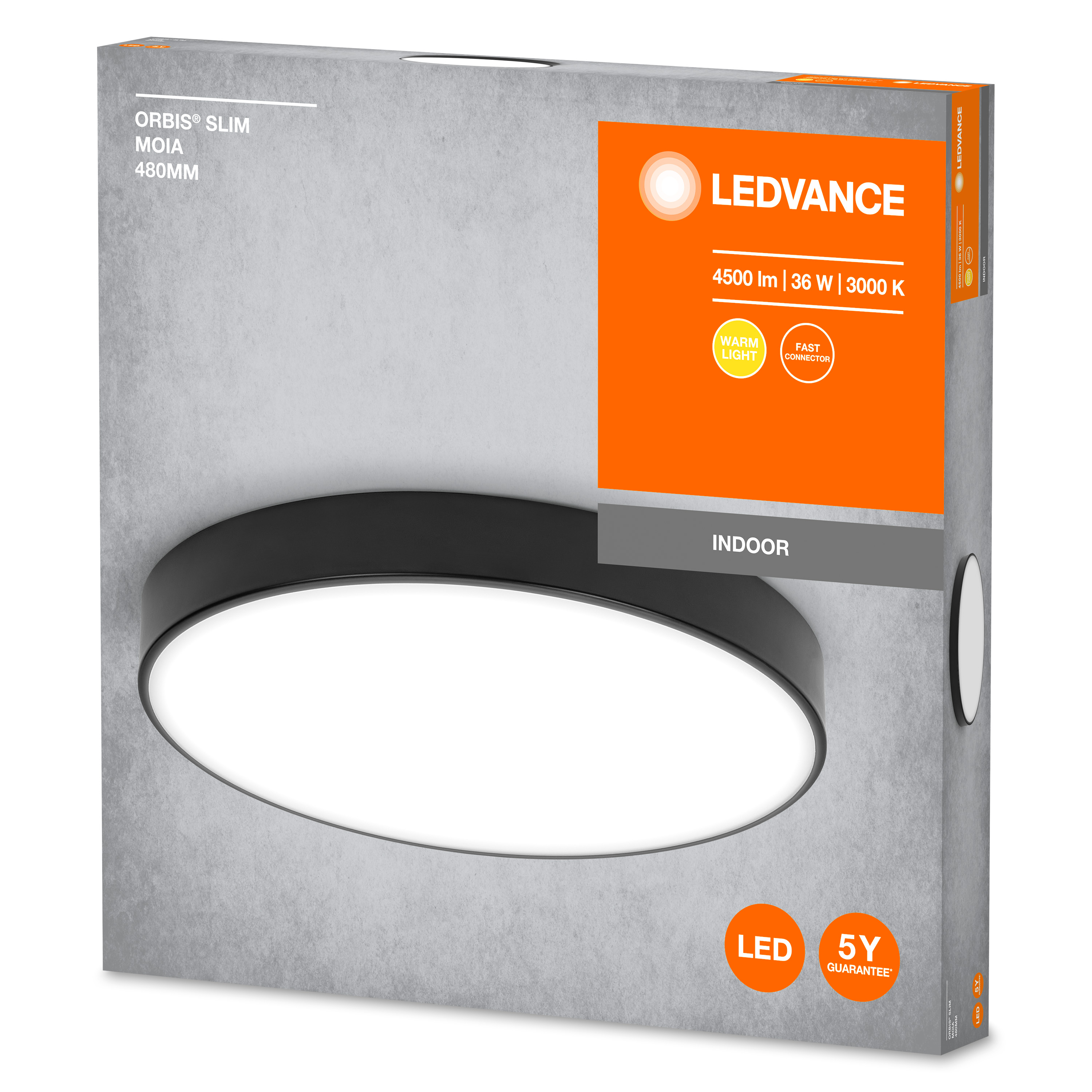 Orbis Slim Moia 480mm 36W Black | CEILING MOIA | LEDVANCE